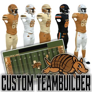 Custom College Football Team Builder: Uniforms, Field & Logo - Etsy