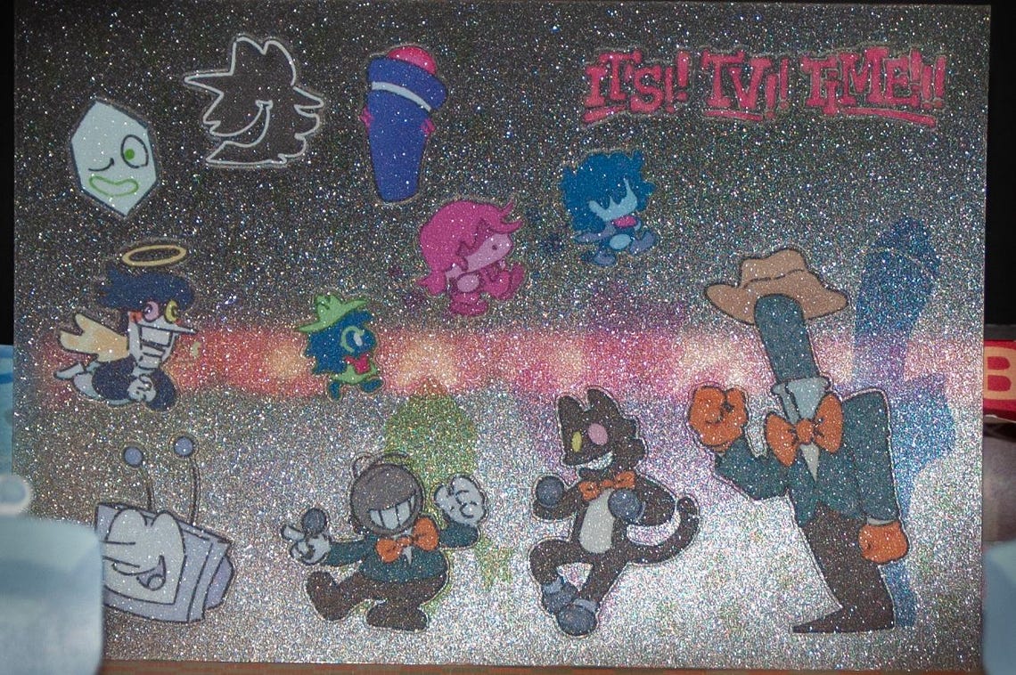 Deltarune Sticker Sheet - Chapter 3 Clear Stickers - Etsy