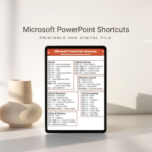 Printable Powerpoint Cheat Sheet - Etsy