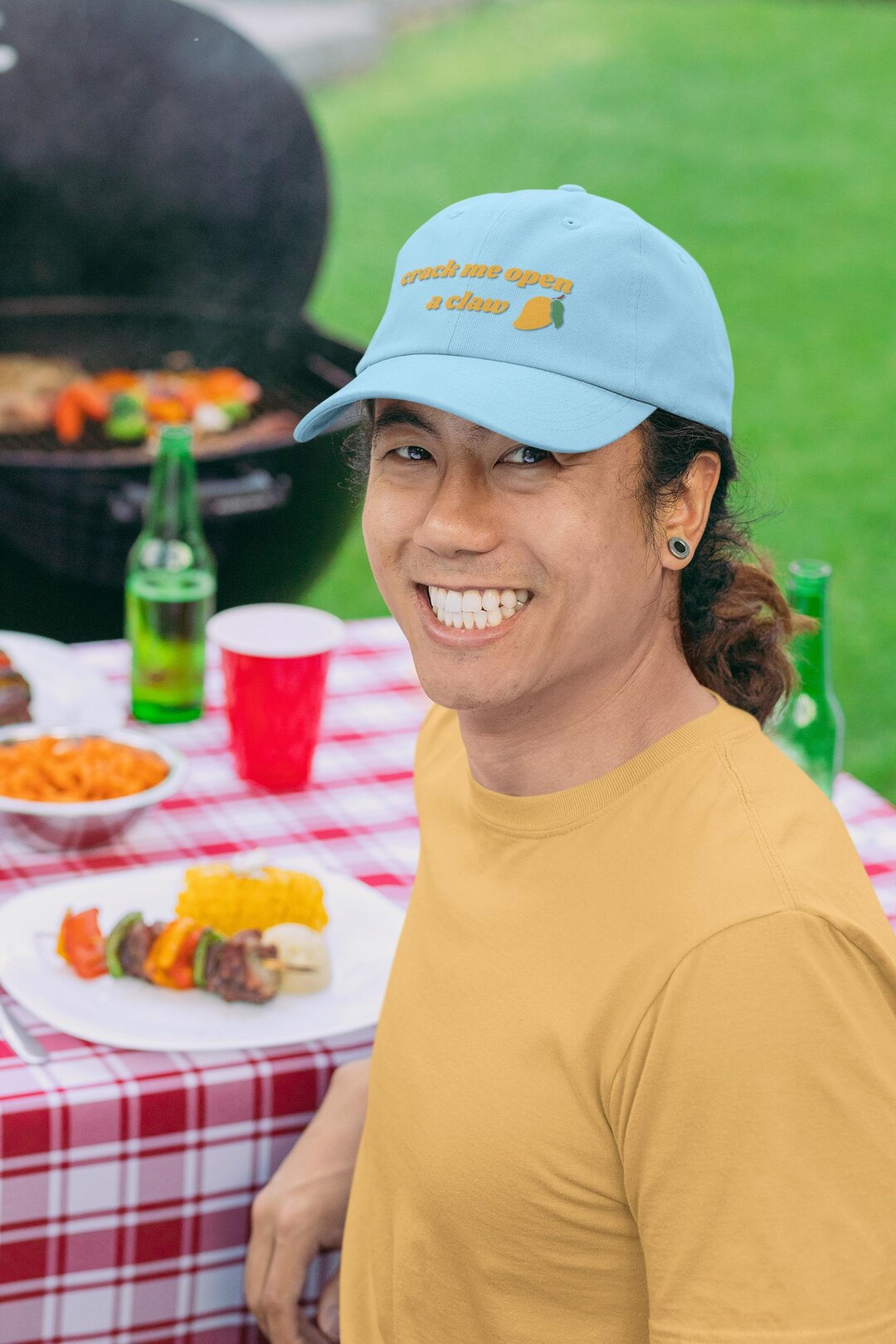 Crack Me Open a Claw Dad Hat, Embroidered Seltzer Cap - Etsy