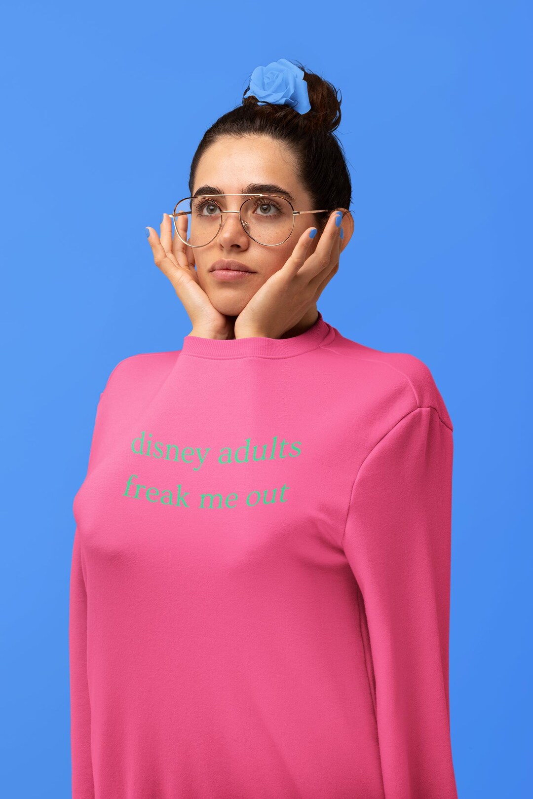 Funny "disney Adults Freak Me Out" Crewneck Sweatshirt, Sarcastic ...
