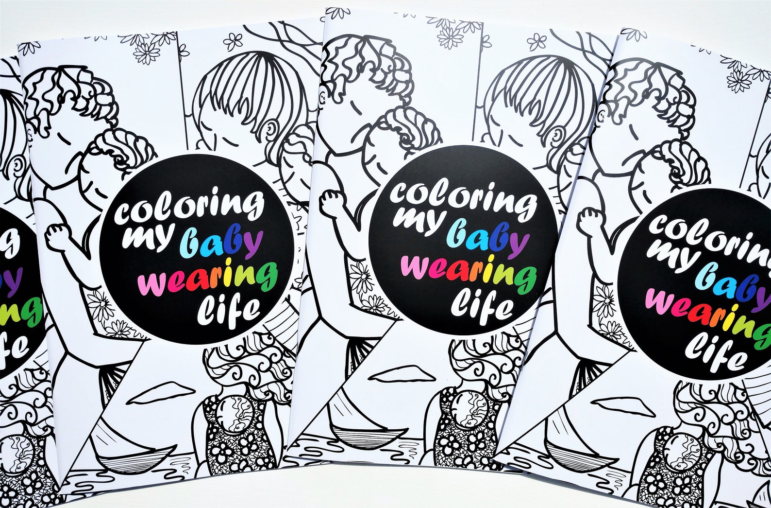 Coloring Book for All Dedicated to Motherhood, Parenthood, Babywearing ...