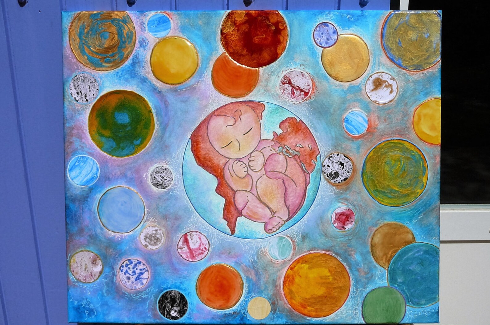 Healing the World.chakra Art.chakra.baby Image.baby Art.big - Etsy