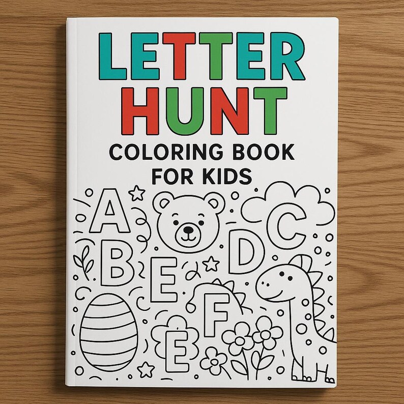Alphabet Letter Hunt Coloring Pages A-Z: Back to School Printable (PDF ...