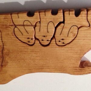 Wooden Cocker Spaniel Family Scroll Saw Puzzle - Handmade - 4 Pieces ...