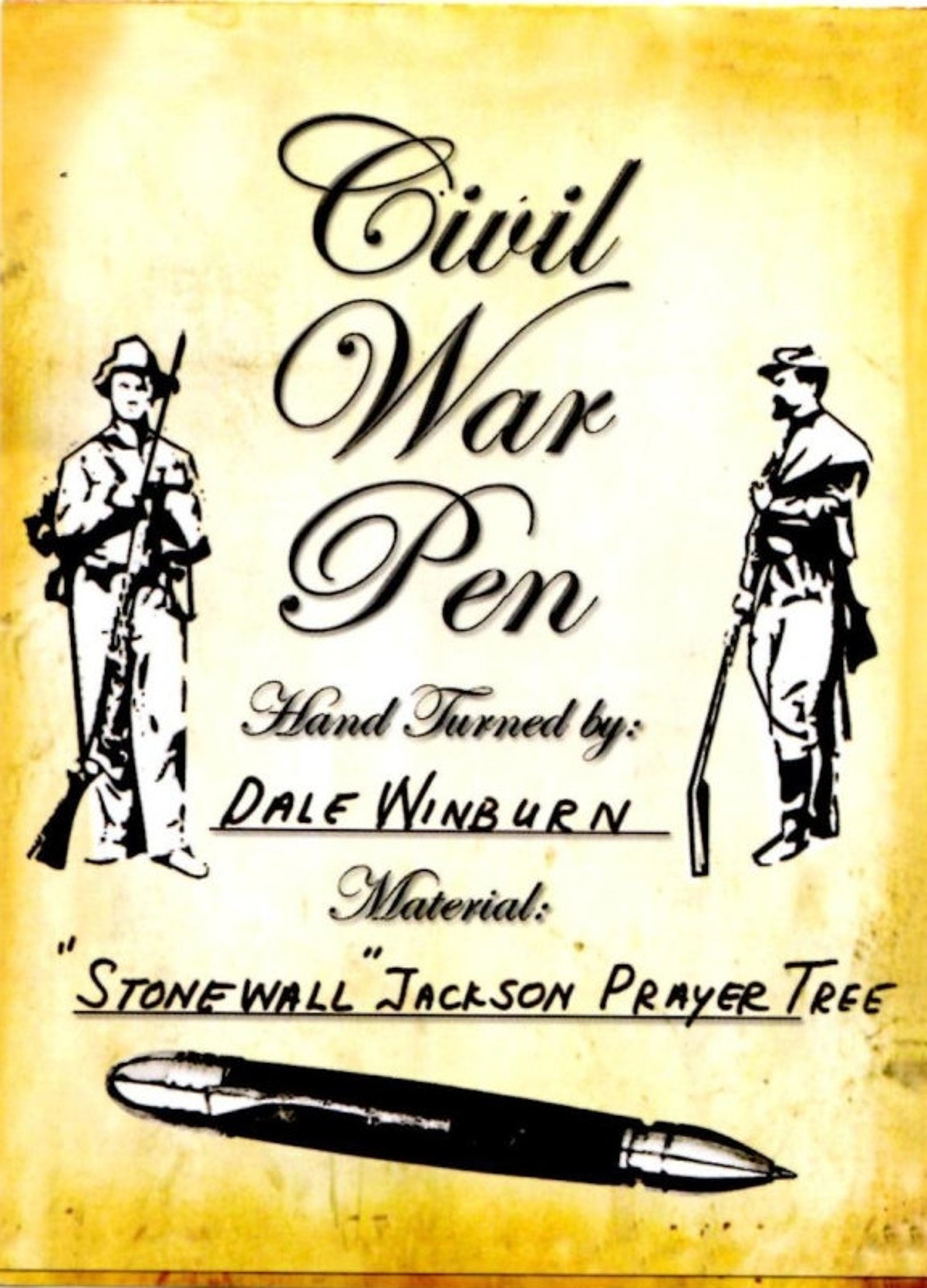 Civil War Pen Hand Made With the Wood From the - Etsy
