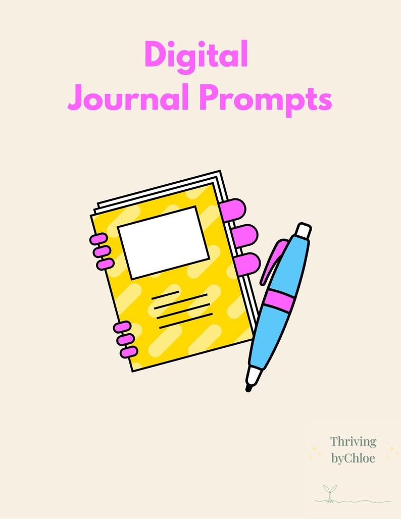 Digital and Printable Journal Prompts - Etsy