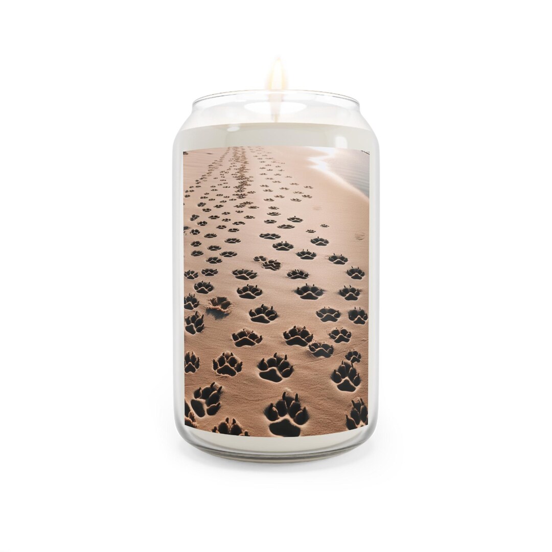 Paw Prints in the Sand - Scented Candle, 13.75oz - Etsy Australia