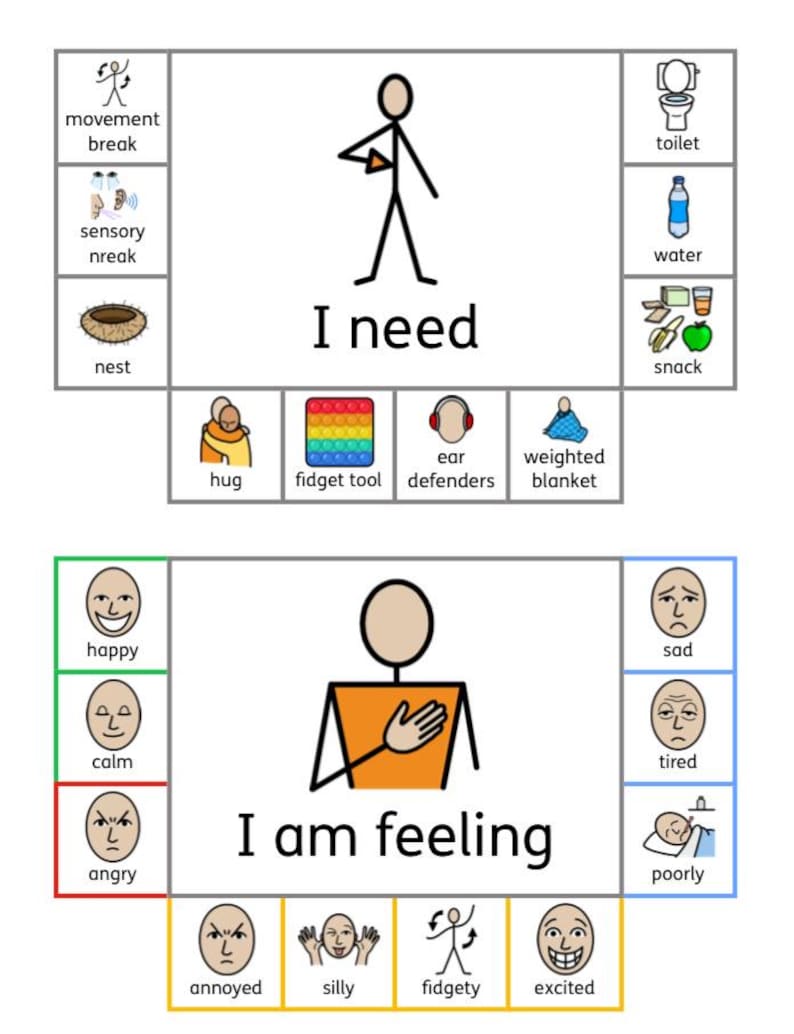 Lanyard Visual Cards – Behaviour Prompts, Transitions & Zones of ...