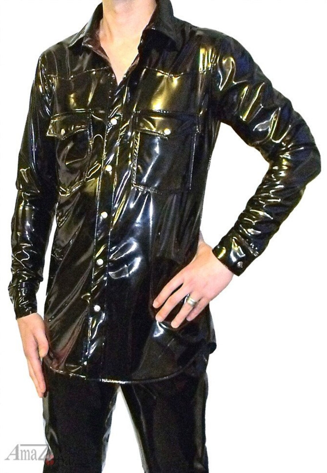 4-way Stretch Vinyl Shirt | Etsy