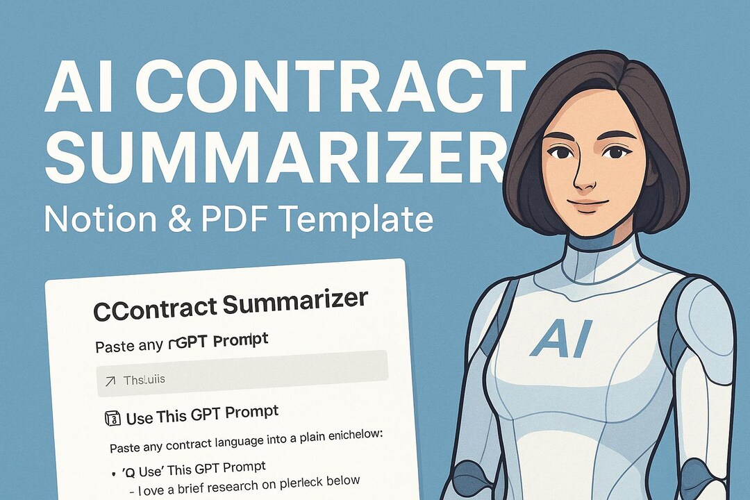 AI Contract Summary Template | Legal Agreement Reader | Notion + PDF ...