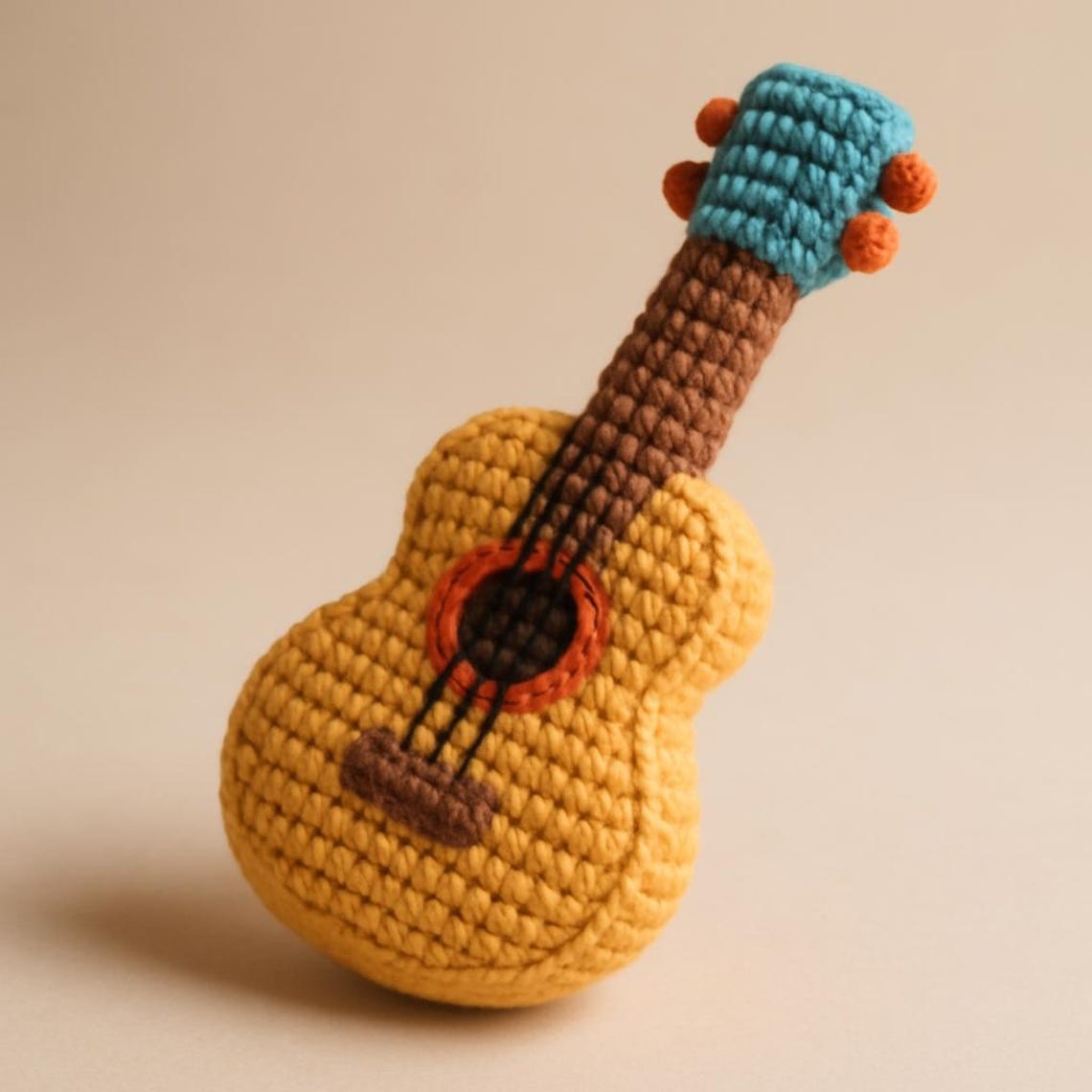 Guitar Crochet Pattern PDF – Amigurumi Musical Instrument Toy DIY ...