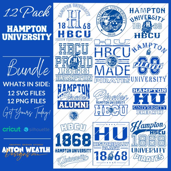 Hampton University Logo Png - Etsy