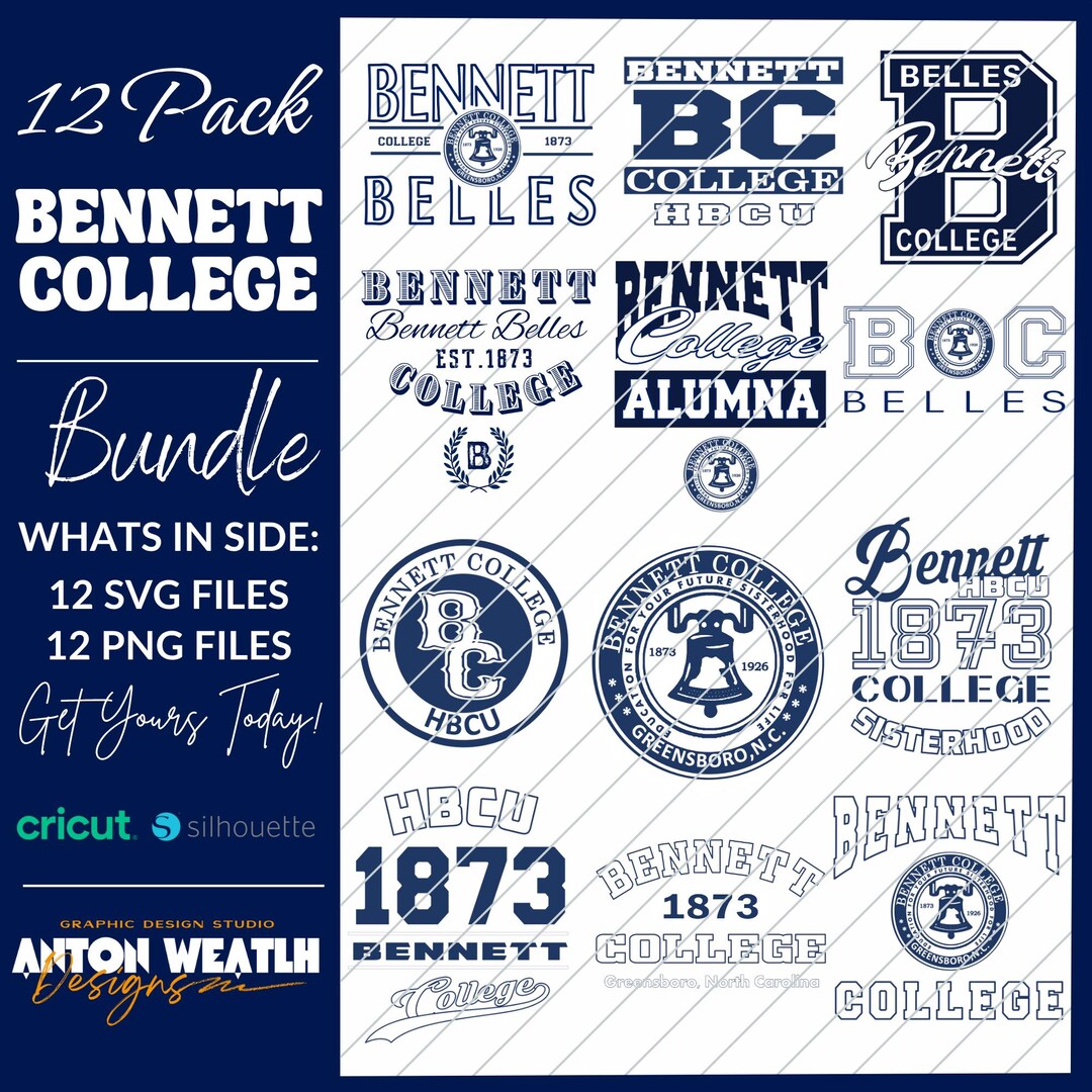Bennett College Svg Bundle HBCU SVG Alcorn State Png Svg Digital ...