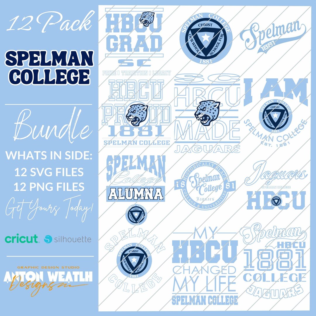 Spelman College Svg Bundle HBCU SVG Digital Download Cut Files Clip Art ...