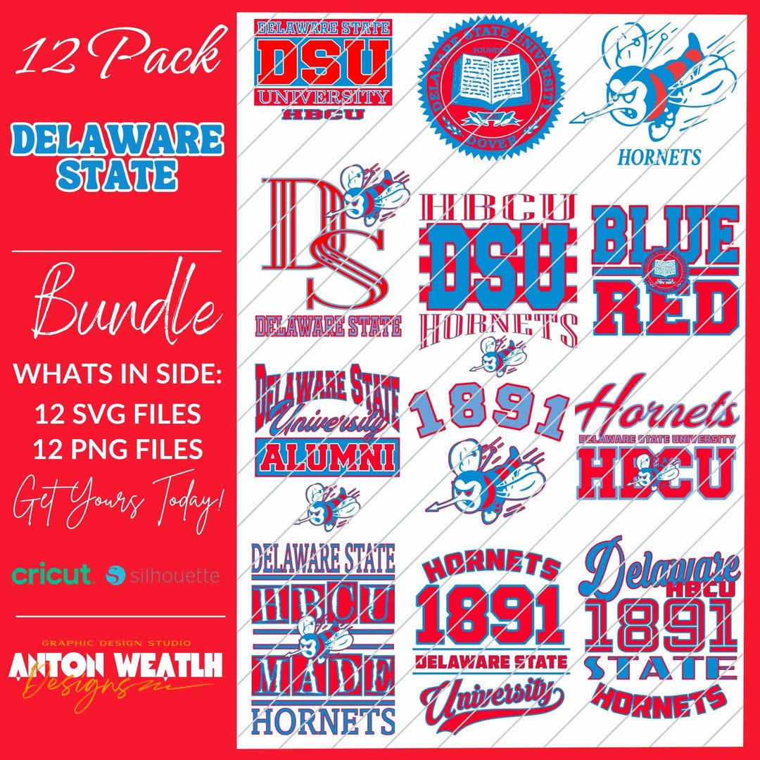 Delaware State University SVG Bundle Digital Download Cut Files Clip ...