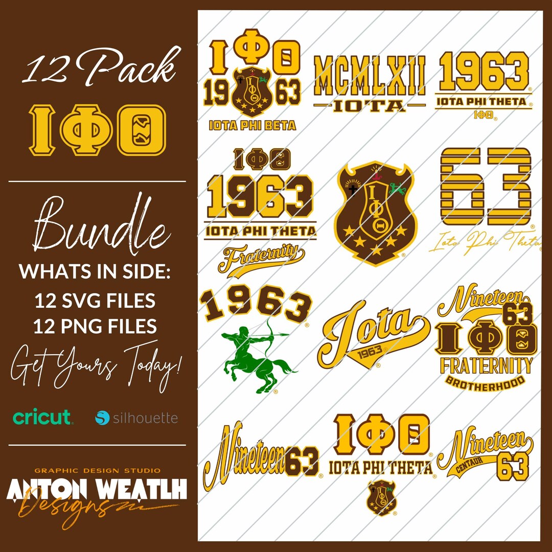 Iota Phi Theta Svg, Iota Svg, Centaur Svg, Gold and Brown Svg, Iota ...