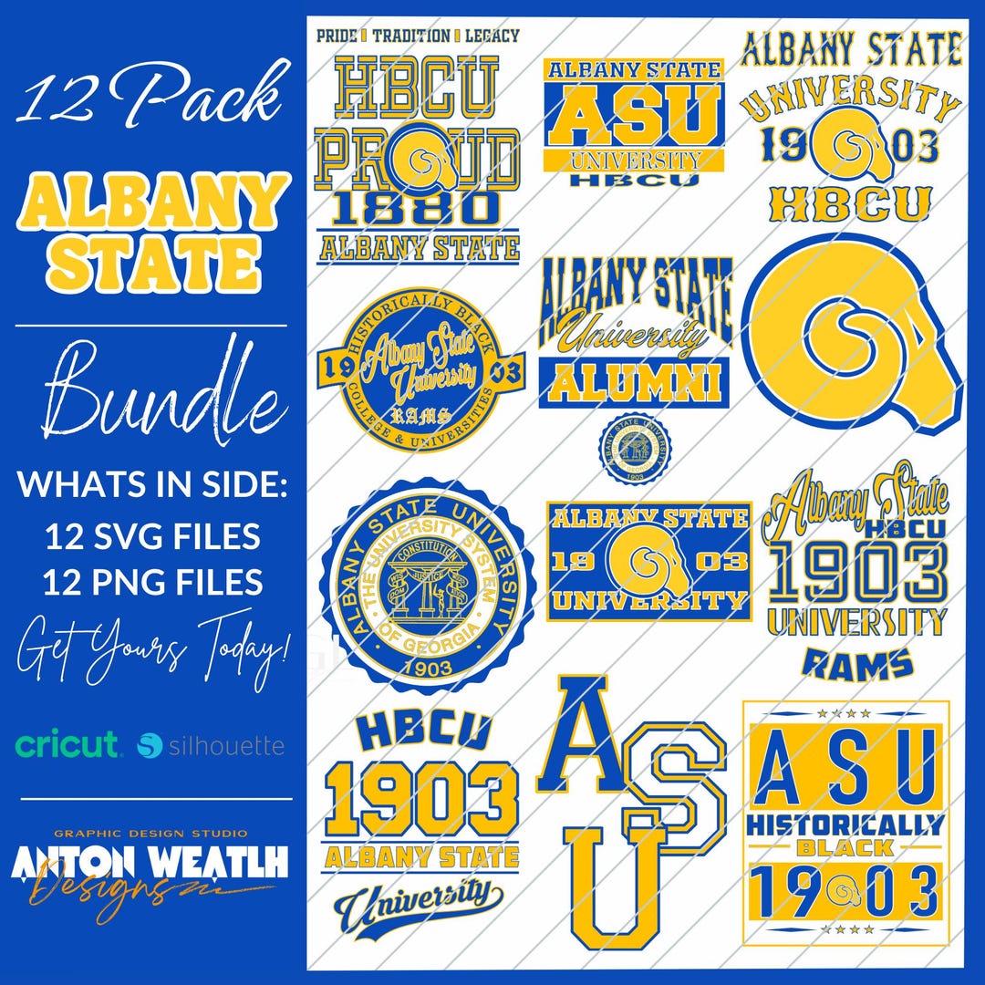 Albany State Svg Bundle HBCU SVG Bundle Albany State Png, Cricut ...