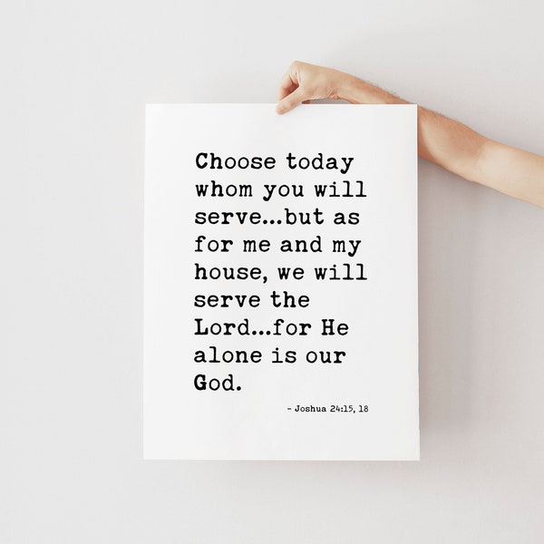 Whom You Will Serve - Etsy