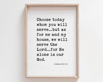 Whom You Will Serve - Etsy