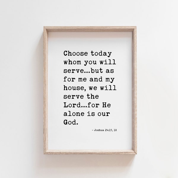 Whom You Will Serve - Etsy