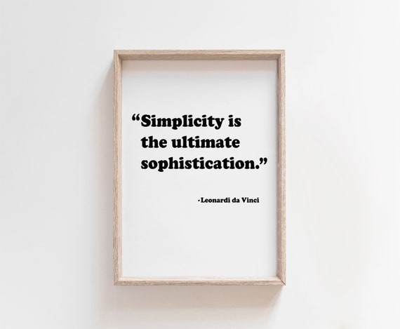 Simplicity Poster
