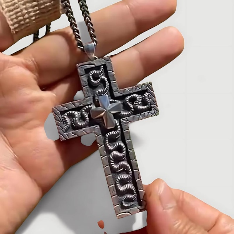 Thanos Squidgame Cross Necklace - Etsy