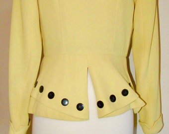 80s Yellow Jacket - Etsy
