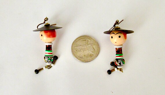 TWINS ORIGINAL Inca Peruvian Wood Hand Painted Beads … - Gem