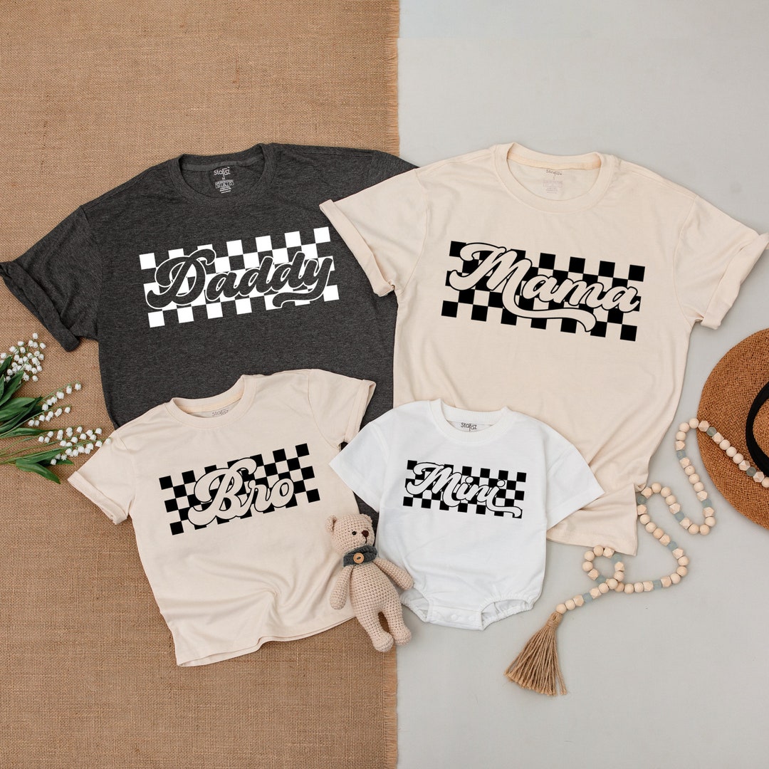 Checkered Family Shirts, Matching Family Outfits, Mommy and Me Shirts ...