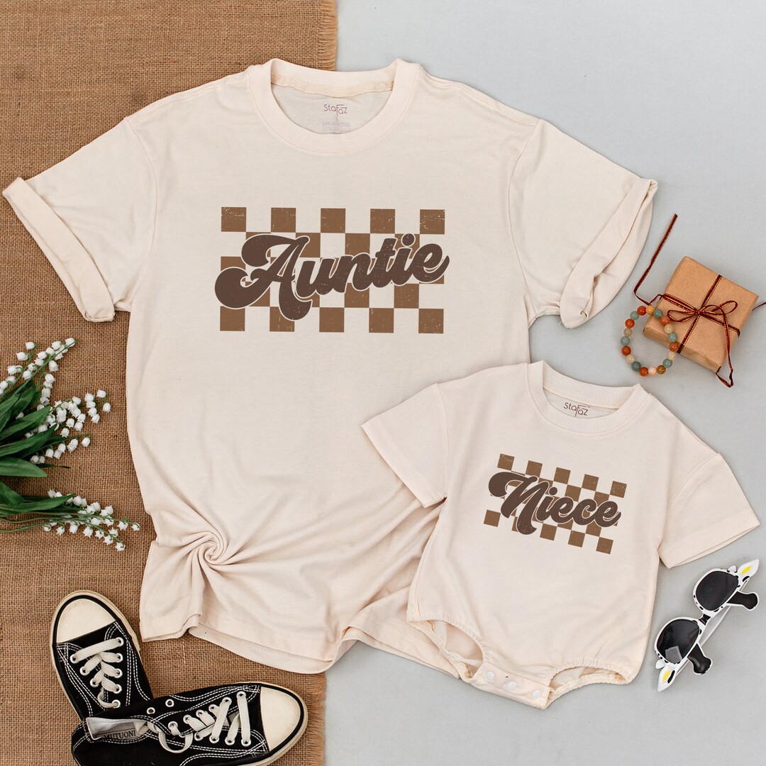 Aunt and Niece Outfits, Auntie Matching Shirt, New Aunt Gifts, Cool ...