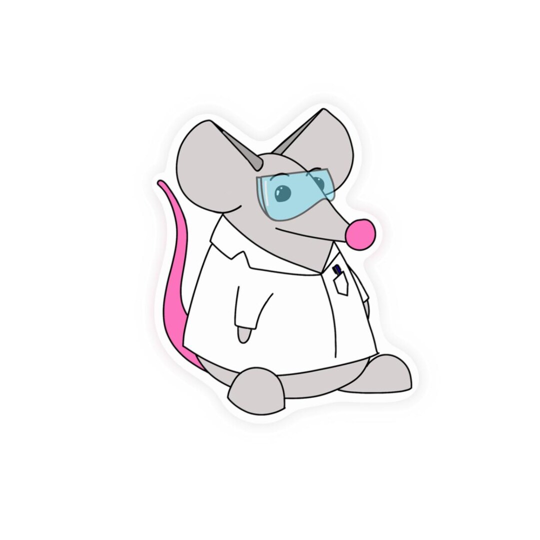 Lab Rat Kiss-cut Stickers - Medical Lab Professional, Cute Animal ...