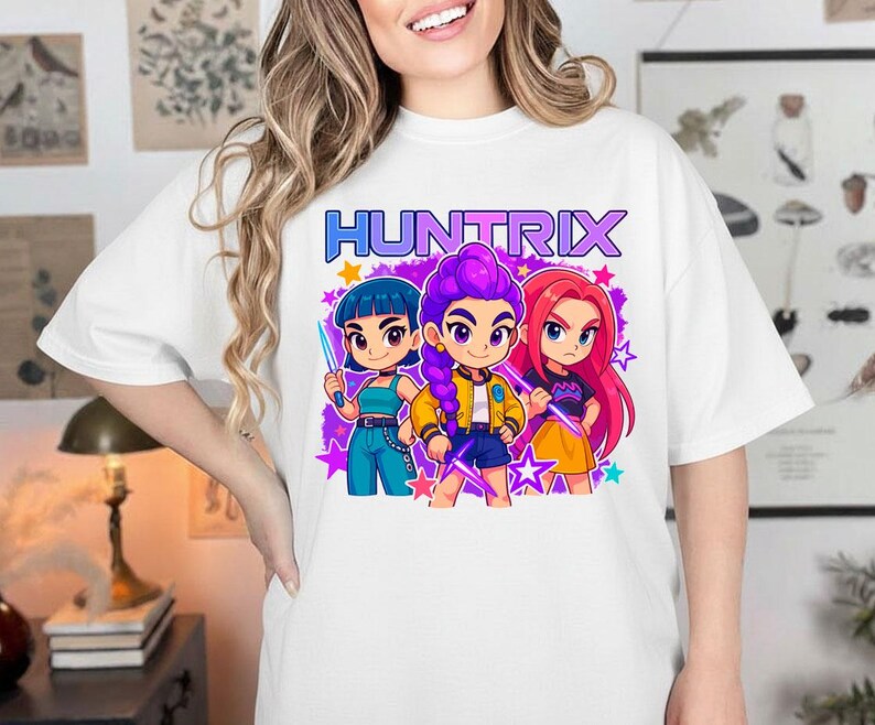 Kpop Girl Group Chibi Art: Huntrix PNG Digital Download - Etsy Australia