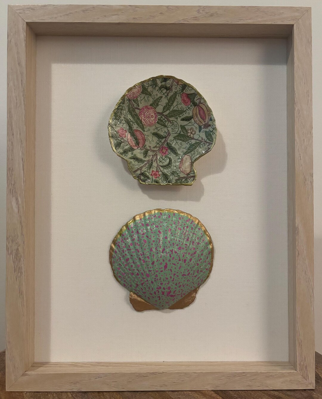 William Morris Original Shell Artwork – Coastal Shadow Box, Handmade ...