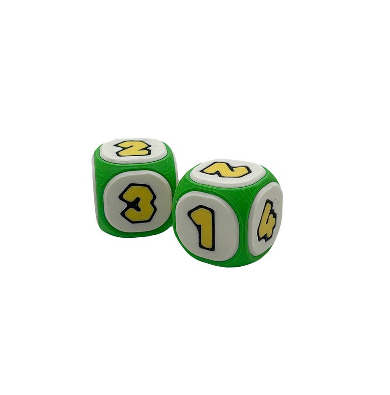 Mario Party Dice Set - D6 - Etsy