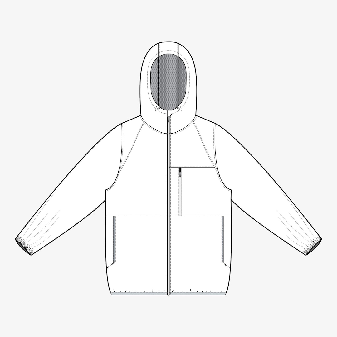 Excel + PDF_ Full Zip Performance Jacket With Hood TECH PACK - Etsy