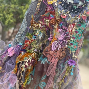 Bohemian Tunic for Woman in Size XS/S Top for Woman or Short Dress Art ...