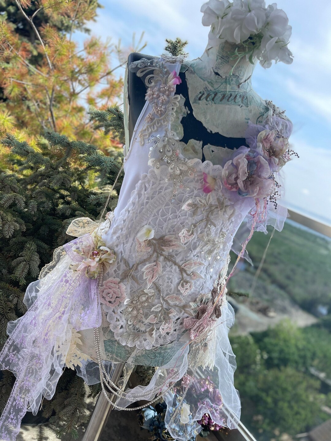 Art to Wear Woman Top Shabby Chic Woman Top Fairy Gypsy Style - Etsy