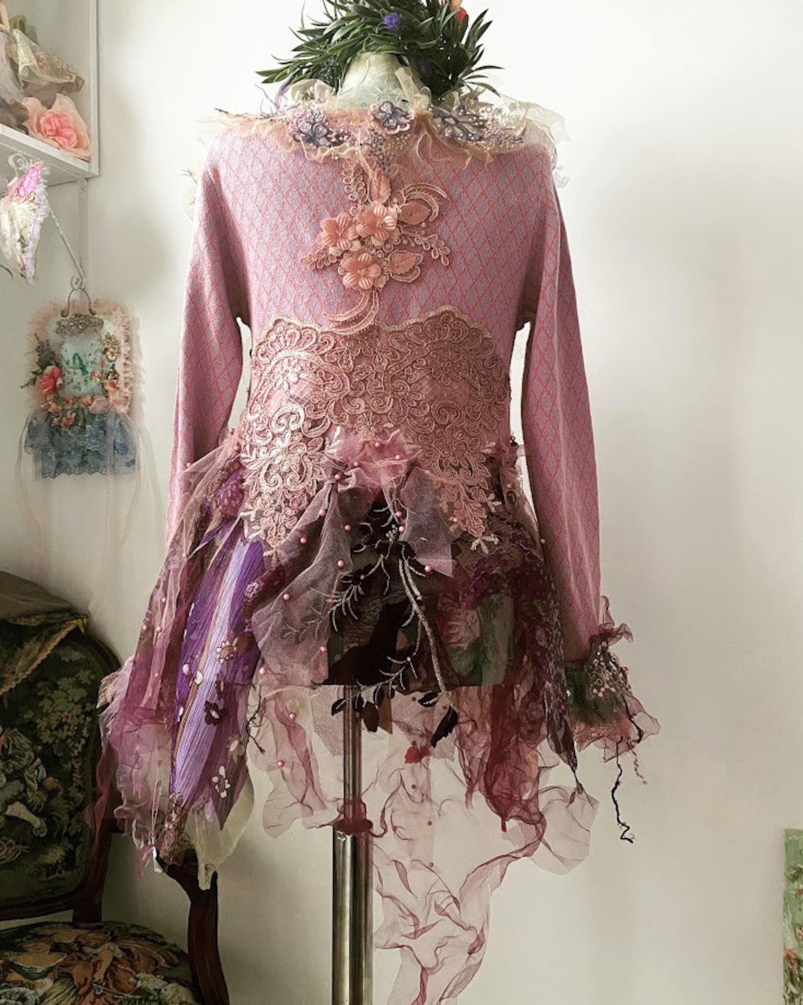Bohemian Art to Wear Jacket Altered Couture Redesigned - Etsy
