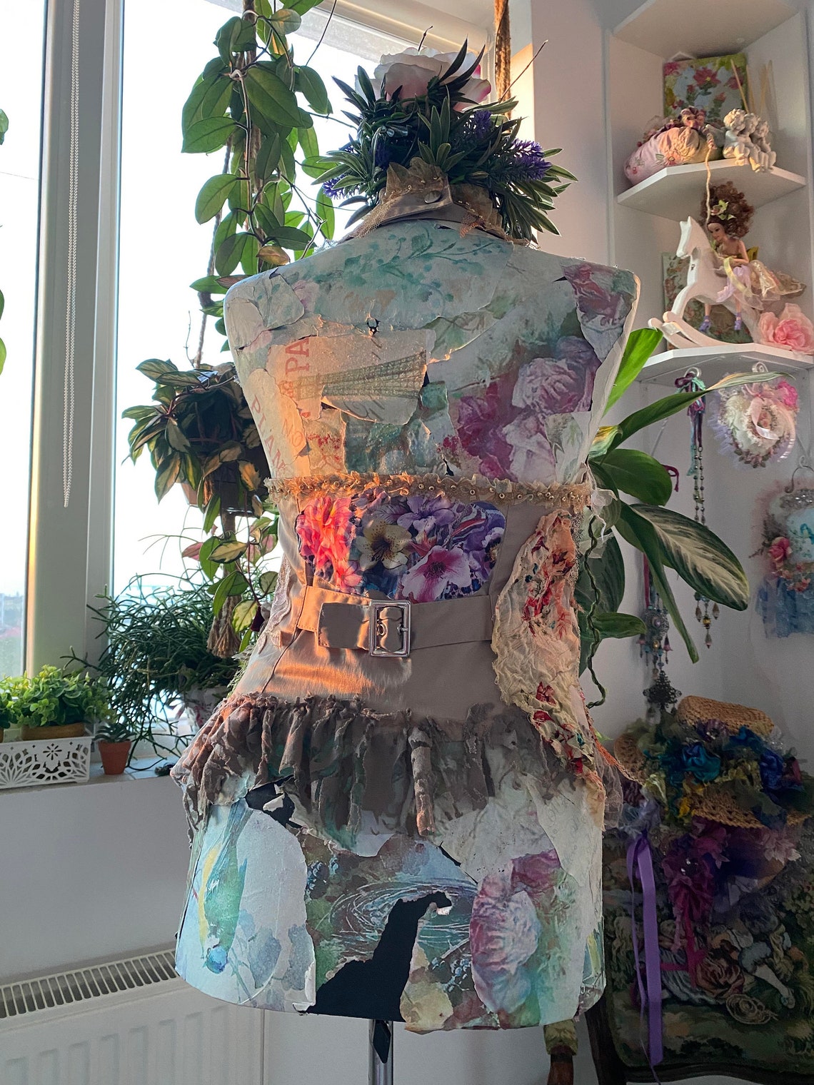 Bohemian Vest Embellished Restyled Vest Altered Couture Art to - Etsy