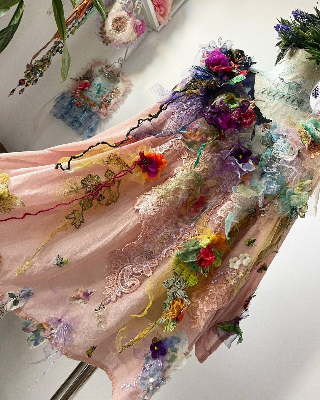 Altered Couture Tunic Art to Wear Fairy Gypsy Style Wearable Art Mori ...