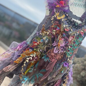 Bohemian Tunic for Woman in Size XS/S Top for Woman or Short Dress Art ...