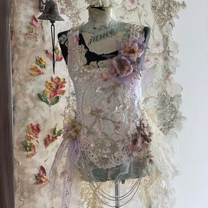 Art to Wear Woman Top Shabby Chic Woman Top Fairy Gypsy Style - Etsy