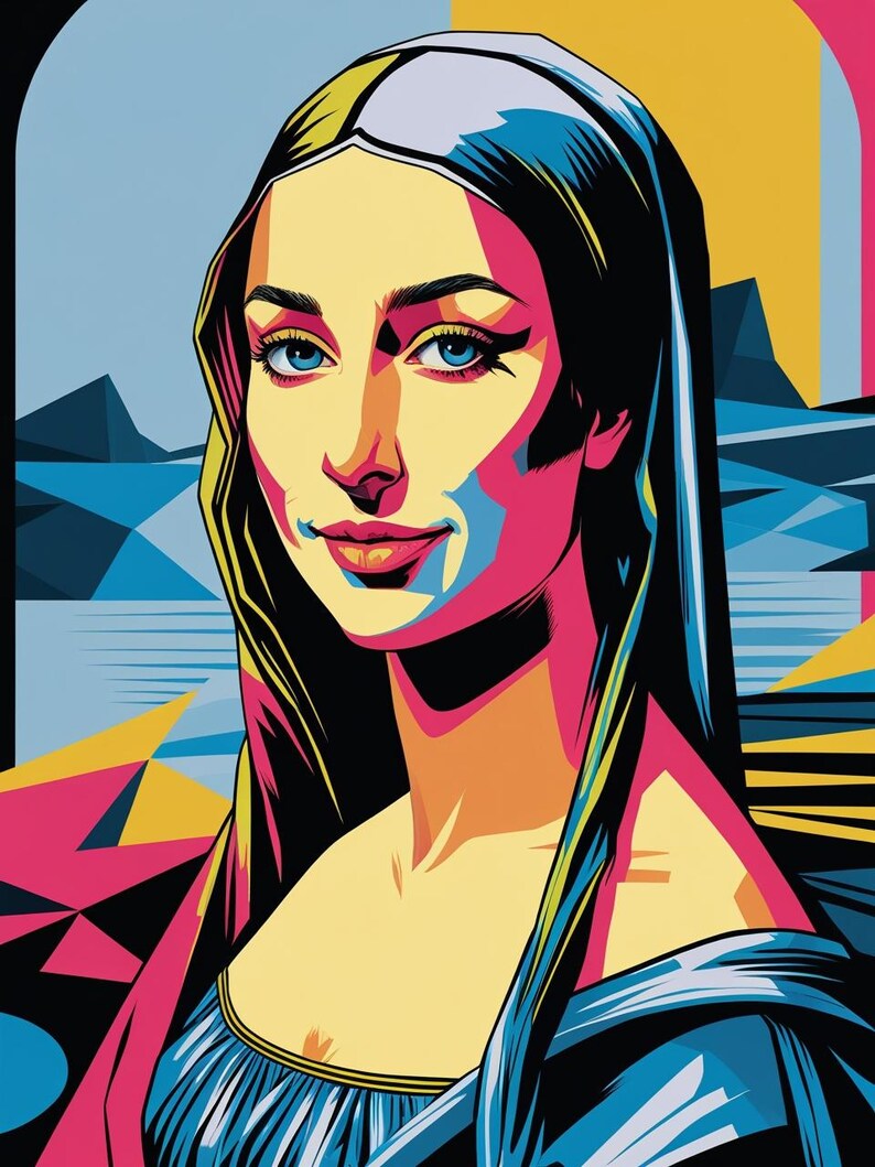 Modern Mona Lisa Pop Art Collection – Set of 4 Vibrant 16x20 Prints ...