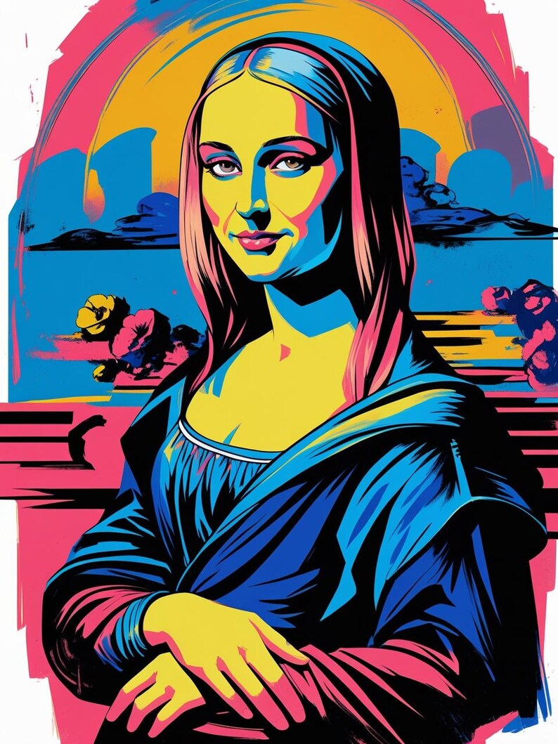 Modern Mona Lisa Pop Art Collection – Set of 4 Vibrant 16x20 Prints ...