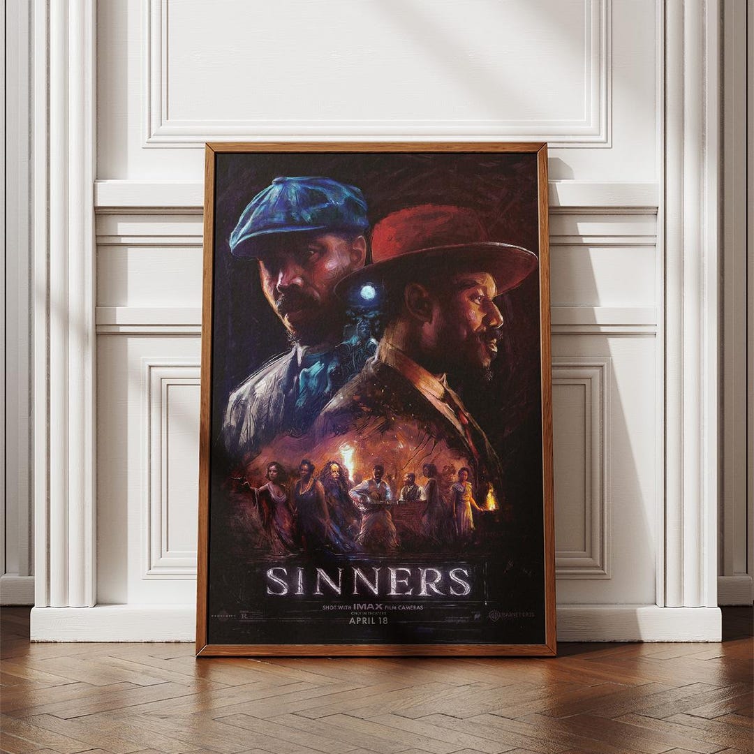 Digital Downloads Sinners Movie Poster - Room Decor - Home Decor - Wall ...