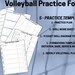 Volleyball Goal Setting & Habit Tracker Pack - Digital Download - Pink ...