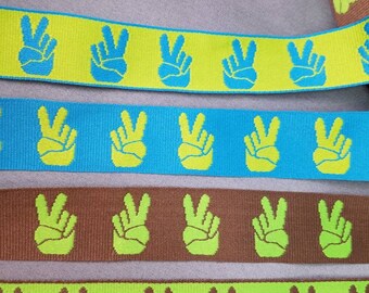 Peace sign ribbon | Etsy