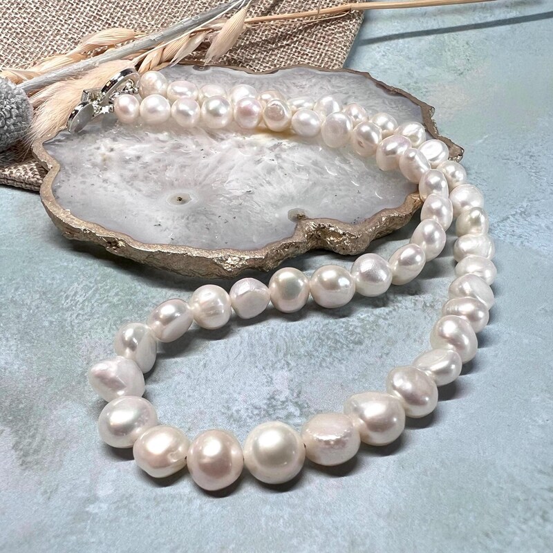 Ivory Pearl Necklace - Etsy