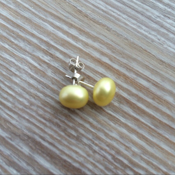 Yellow Pearls - Etsy